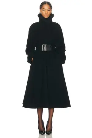 Balenciaga Wrap Coat - Black