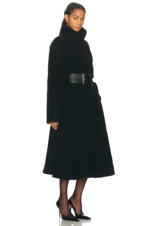 Balenciaga Wrap Coat - Black