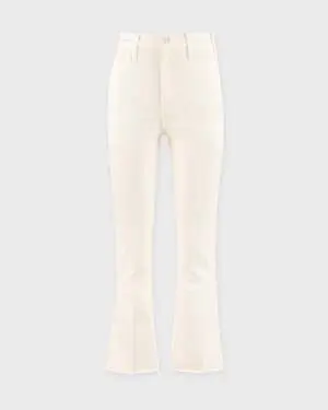 MOTHER The Hustler Ankle Fray Jeans - Cream