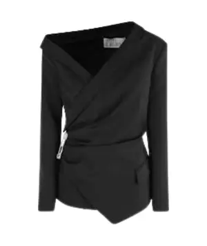 Arakii Asymmetric Merino Wool Blazer