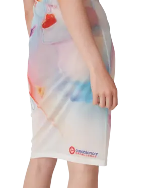Casablanca Galactic Connection Mesh Short Sleeve Dress