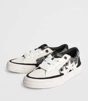 Amiri Bandana Sunset Skate Sneakers - Black