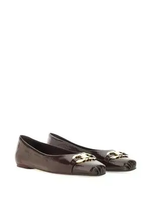 FERRAGAMO Buckle Detail Ballet Flats