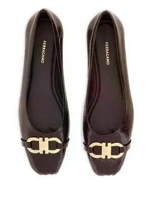 FERRAGAMO Buckle Detail Ballet Flats