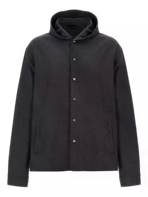 Herno Button-fastening Hooded Jacket