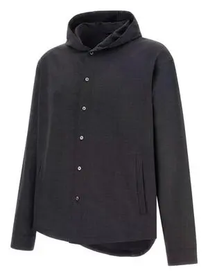 Herno Button-fastening Hooded Jacket
