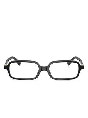Miu Miu Rectangle-frame Glasses - Black