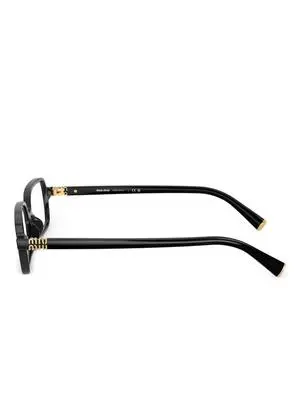 Miu Miu Rectangle-frame Glasses - Black