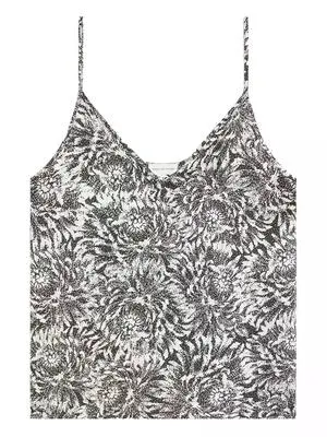 Dries Van Noten Printed Silk Top