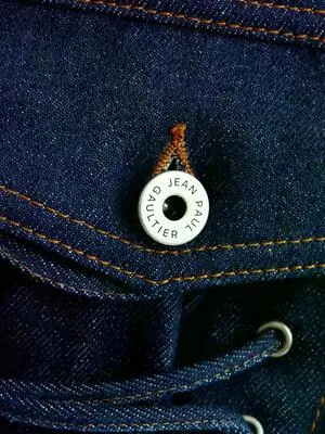 JEAN PAUL GAULTIER Lacing-detail Denim Jacket