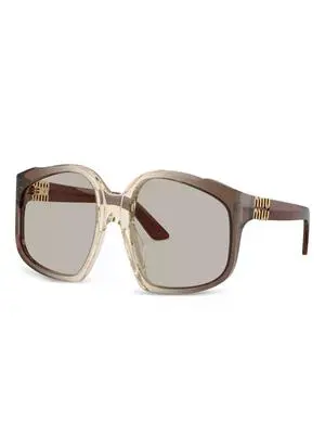 Miu Miu Oversized Sunglasses - Brown