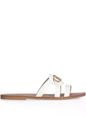 Liu Jo Logo-plaque Strap Sandals - White