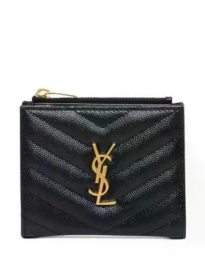Saint Laurent Cassandre Quilted Logo Wallet