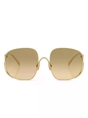 Miu Miu Square-frame Sunglasses - Gold