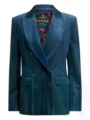 Etro Double-breasted Corduroy Blazer