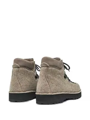 Diemme Felt Lace-up Boots - Neutrals