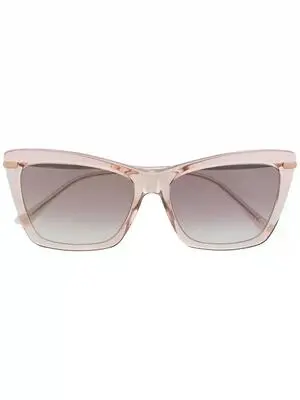 JIMMY CHOO Oversized Frame Sunglasses - Gold