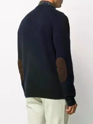 Barbour Patch Detail Crew Neck Jumper