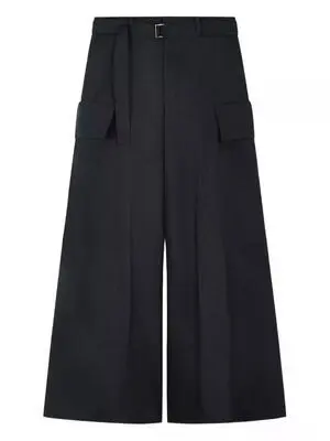 Sacai Wide Leg Cargo Trousers