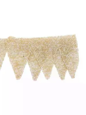 FORTE_FORTE Triangle Glass-beaded Necklace