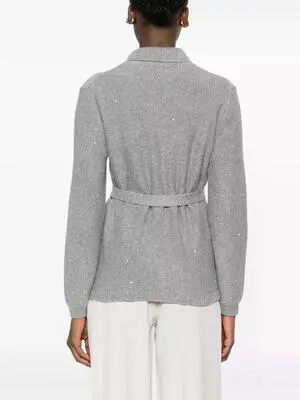GRAN SASSO Button-fastening Belted Cardigan
