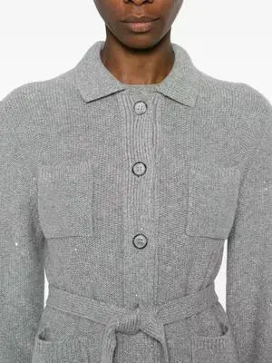 GRAN SASSO Button-fastening Belted Cardigan