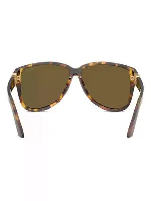 Miu Miu Tortoiseshell Sunglasses With Logo Plaque