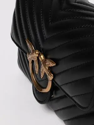 Pinko Quilted Shoulder Bag - Black