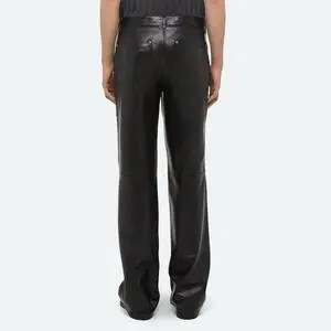Helmut Lang Leather Utility Straight Leg Pants