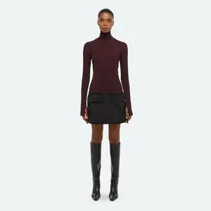 Helmut Lang Shrug Turtleneck - Mahogany