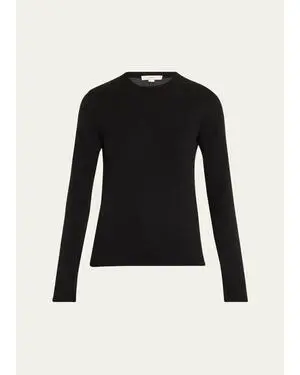 Vince Long-sleeve Crewneck T-shirt - Black