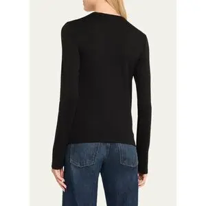 Vince Long-sleeve Crewneck T-shirt - Black