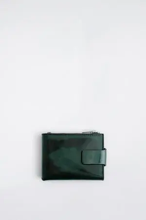 Cos Leather Wallet - Green