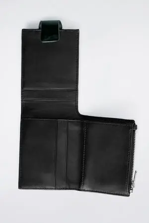 Cos Leather Wallet - Green
