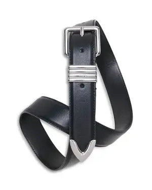 Maje Smooth Leather Belt