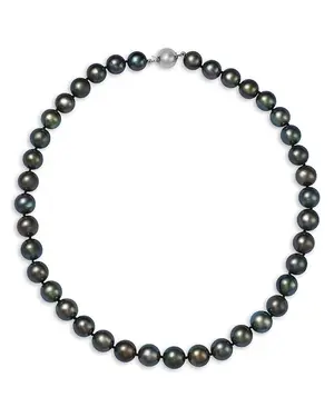 BLOOMINGDALE'S Tahitian Pearl Necklace In 14K White Gold