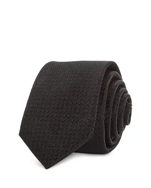 Bloomingdale'S Silk Skinny Woven Tie - Black