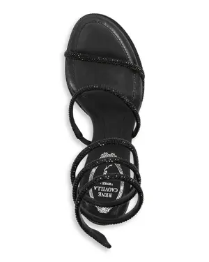 Rene Caovilla Cleo Embellished Sandals - Black