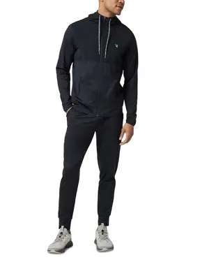 Vuori Sunday Element Hooded Track Jacket - Black