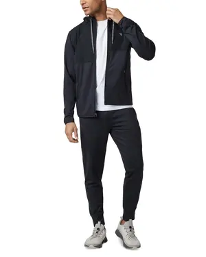 Vuori Sunday Element Hooded Track Jacket - Black