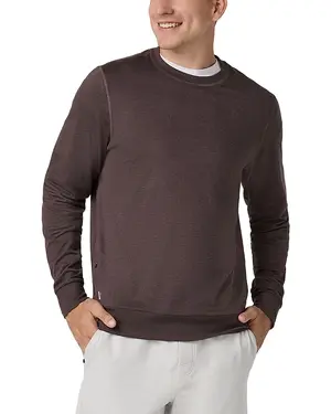 Vuori Ponto Long Sleeve Performance Tee - Sangria