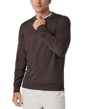 Vuori Ponto Long Sleeve Performance Tee - Sangria