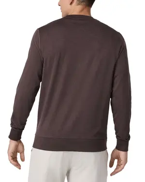 Vuori Ponto Long Sleeve Performance Tee - Sangria