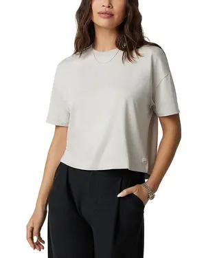 Vuori Energy Cropped T-Shirt Ecru