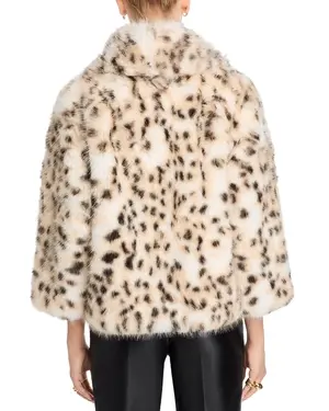 Love Token Faux Fur Jacket - Snow Leopard