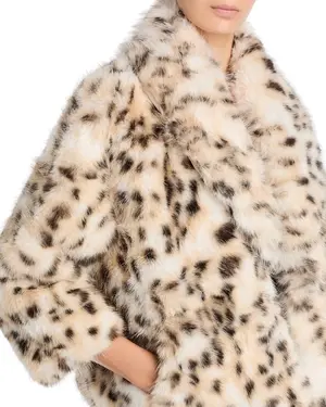 Love Token Faux Fur Jacket - Snow Leopard