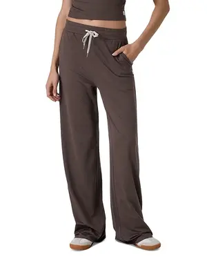 Vuori Wide Leg Pants - Java Heather