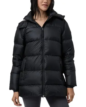 Vuori Quilted Down Coat - Black