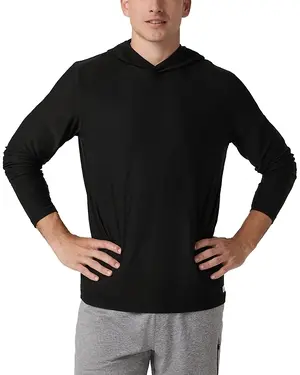Vuori Strato Tech Long-sleeve Hoodie - Black
