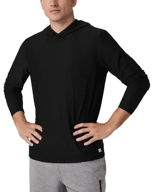 Vuori Strato Tech Long-sleeve Hoodie - Black